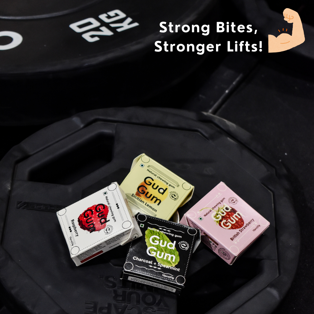 Gud Gum Mini Pack- Fruit & Mint Chewing Gum- Pack of 4 (60 chewing gum ...