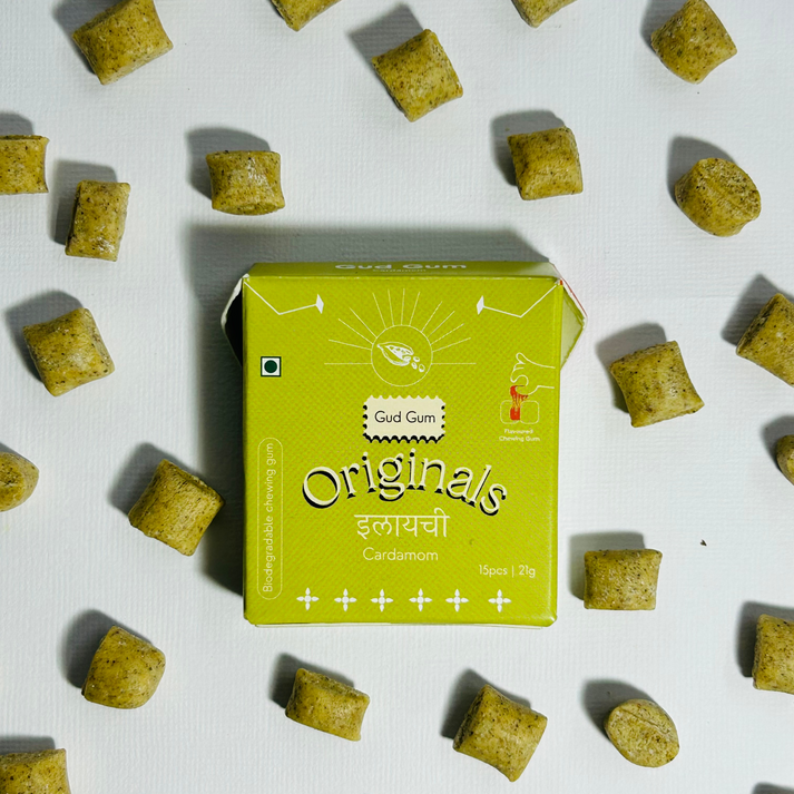Cardamom Chewing Gum (Pack of 2) – Gud Gum | Planet-Friendly Chewing Gum