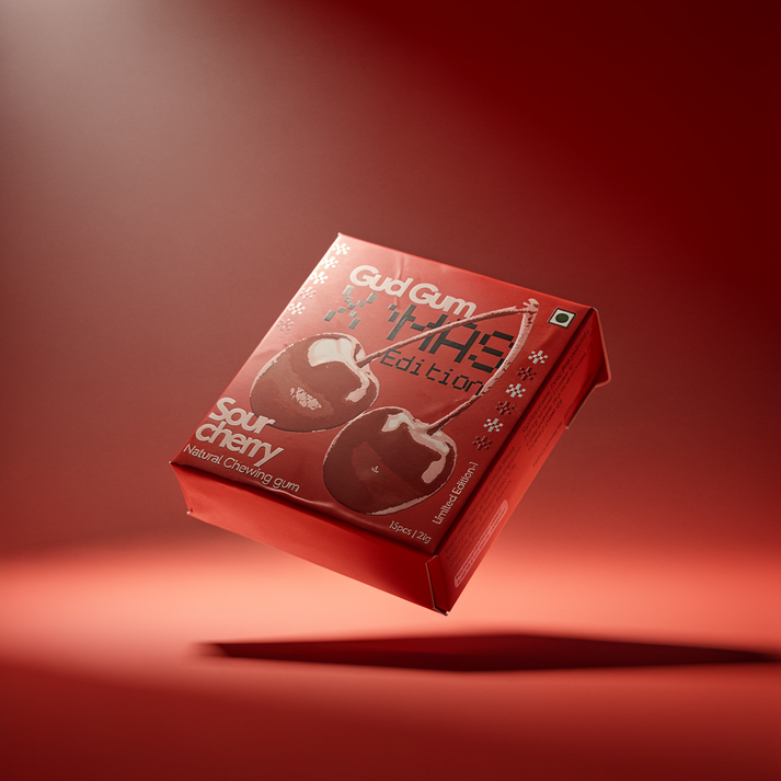 Gud Gum Sour Cherry – Christmas Edition | Drop 001 | Only 80 Packs Mad ...